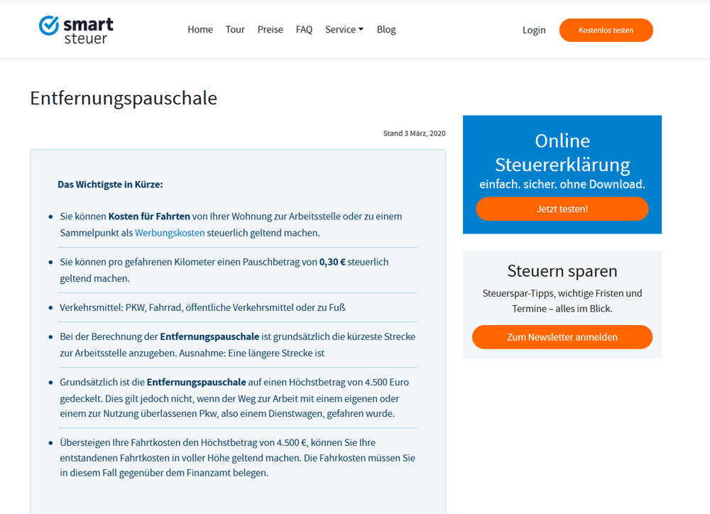 smartsteuer von der Smartsteuer GmbH im Vergleich