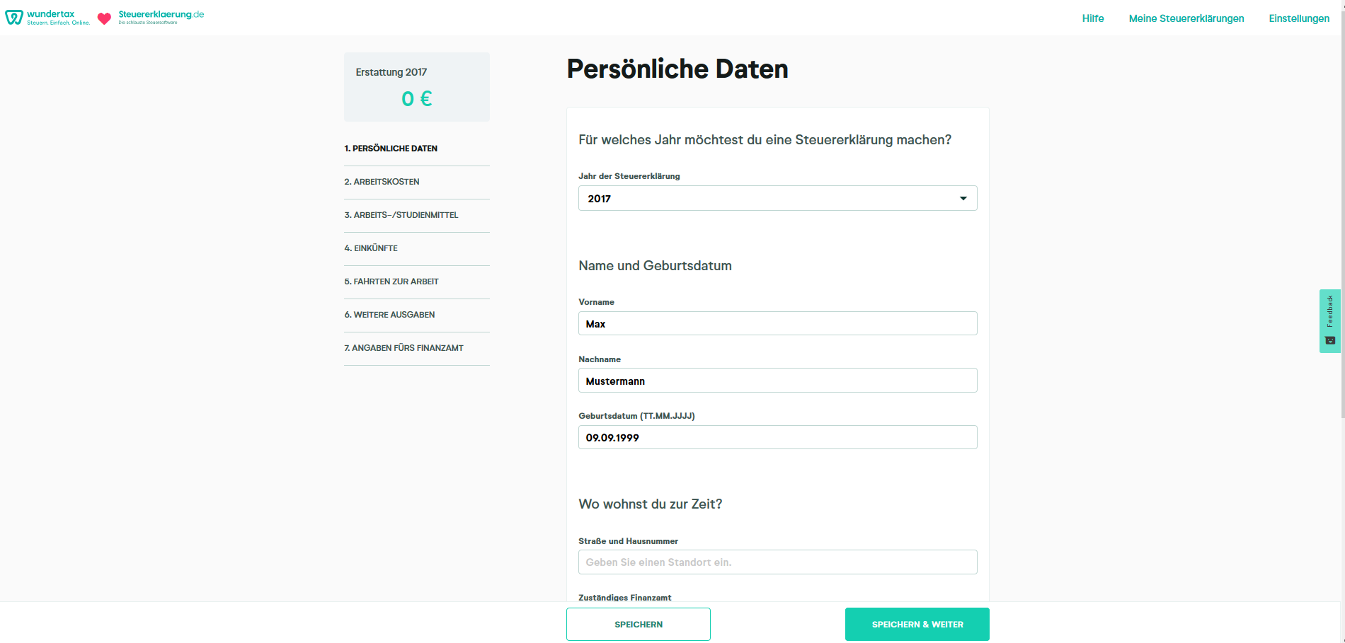 wundertax im Test und Vergleich